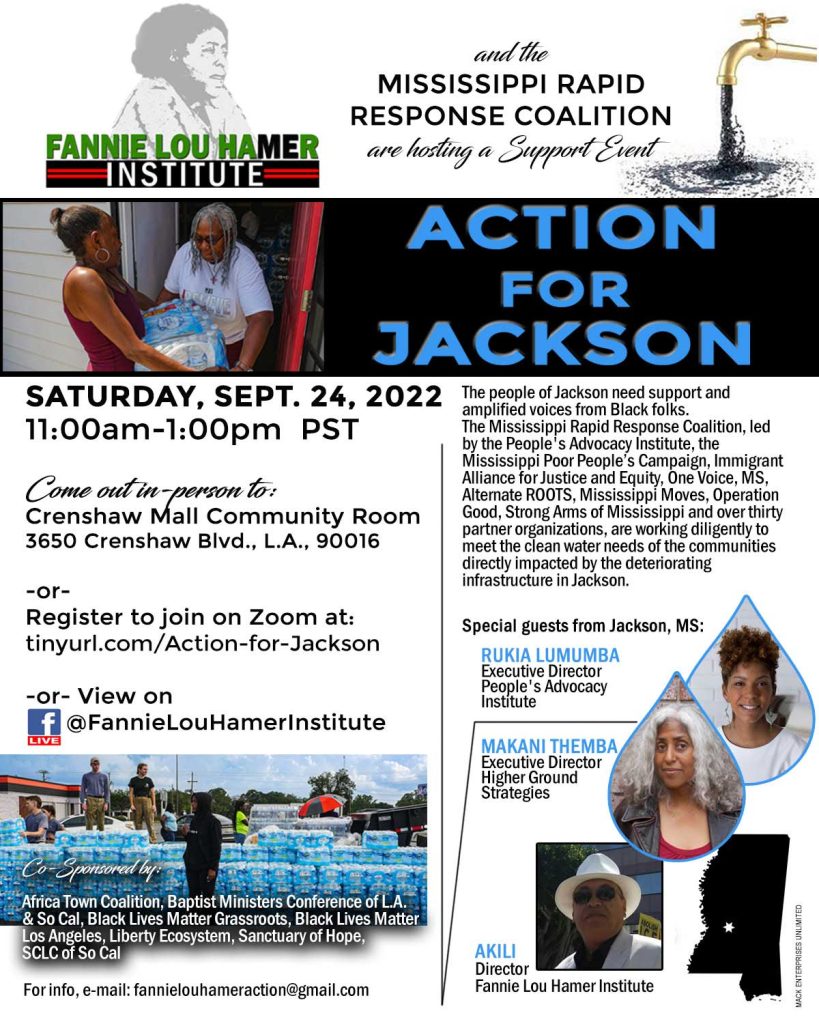 Sept 24th Action for Jackson - Support Event