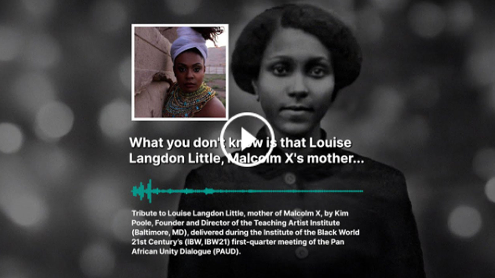 Malcolm X’s mother: A powerful tribute to Louise Langdon Little by Kim Poole